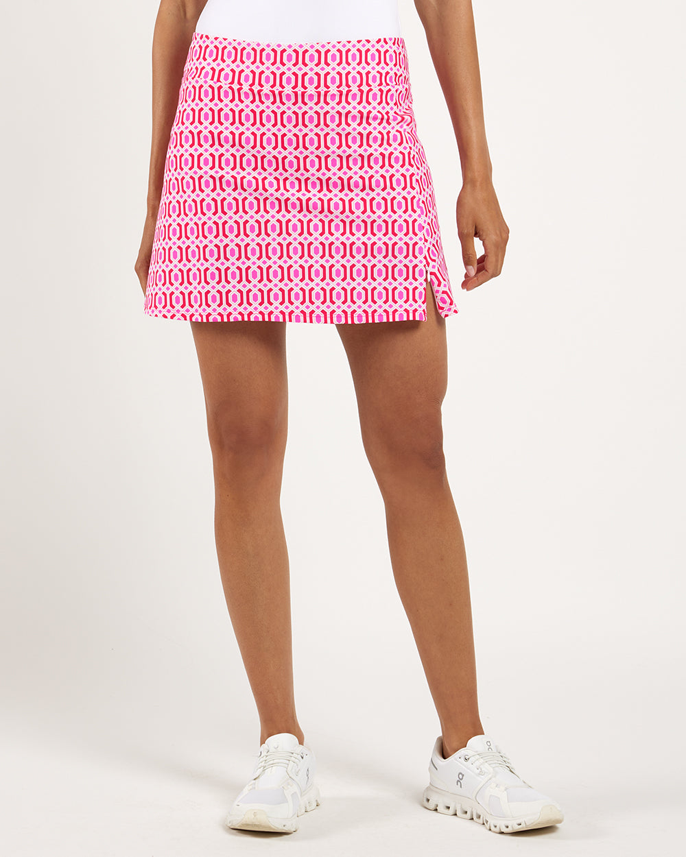 Morgan Skort Jude Cloth in Terrace Geo Peony Pink| Jude Connally