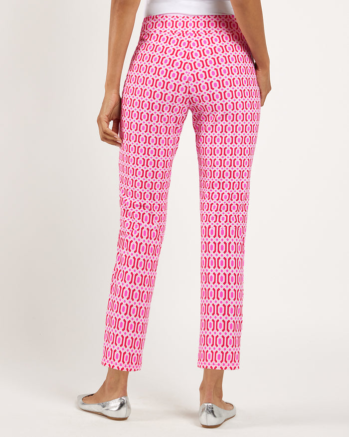 Lucia Pant Jude Cloth in Terrace Geo Peony Pink| Jude Connally