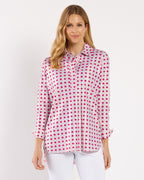 Hadley Top Jude Cloth in Petite Rattan Raspberry Gold| Jude Connally