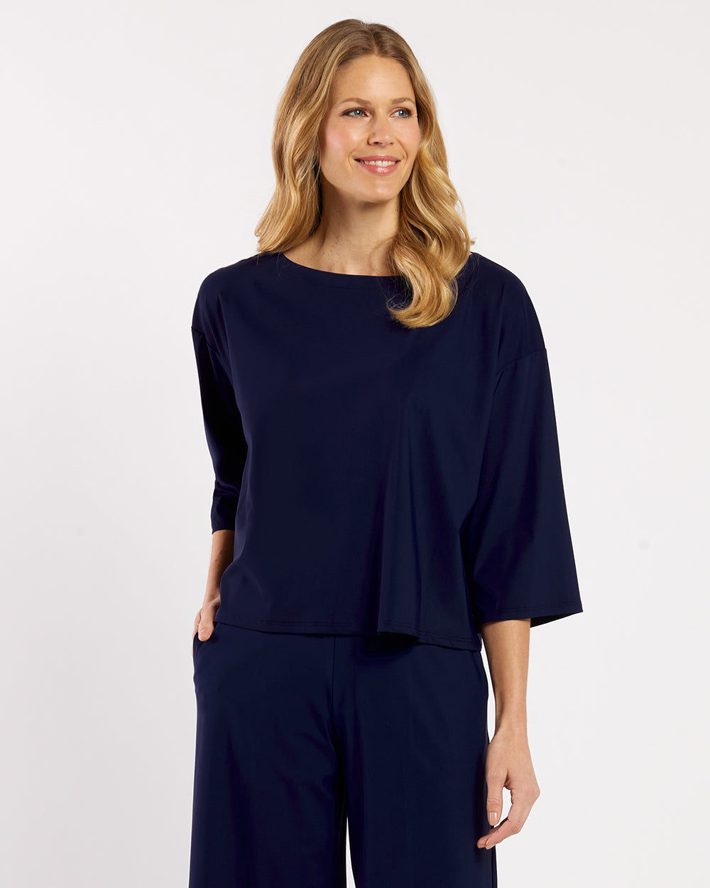 Dora Top Jude Cloth in Navy| Jude Connally