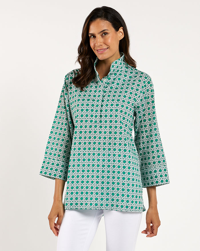 Cricket Top Cotton Voile in Petite Rattan Jade| Jude Connally