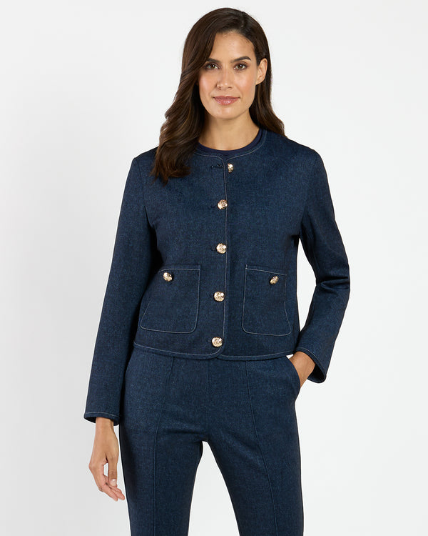 Hope Jacket Jude Denim in Navy | Jude Connally